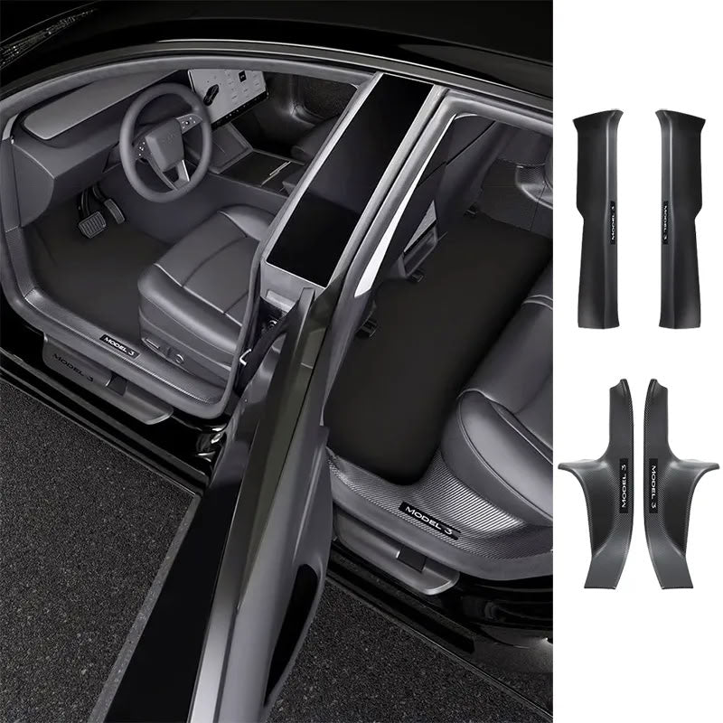 Carbon Fiber Door Sill Protectors for Tesla Model 3 Highland & Y – Teskay
